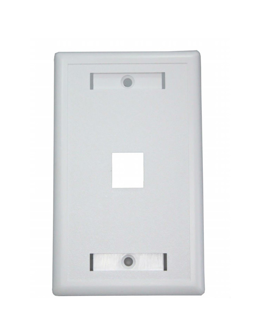 ⭐ Tapa Face Plate Sencillo en ABC para Red RJ45