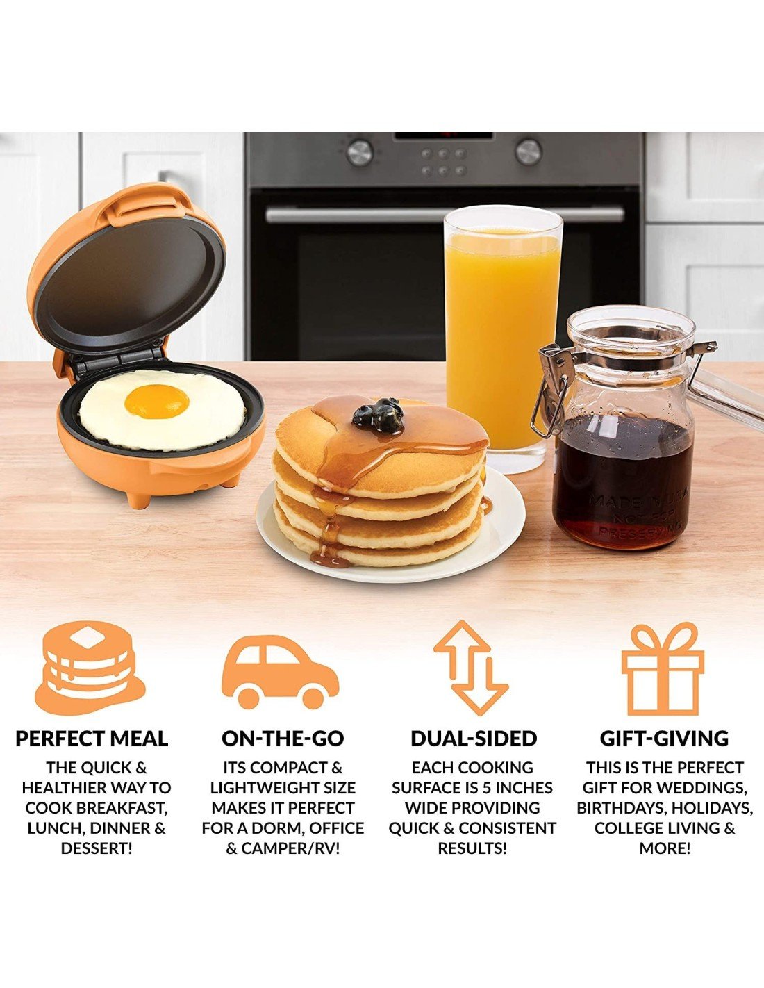 ⭐ Nostalgia Mini Griddle plancha eléctrica personal