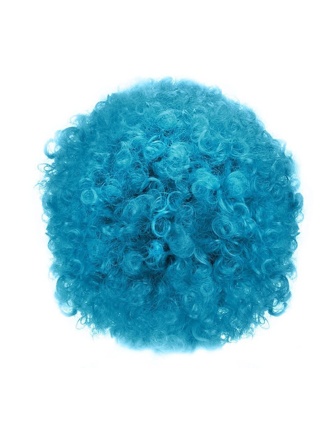 ⭐ Peluca Afro de Fantasía Turquesa